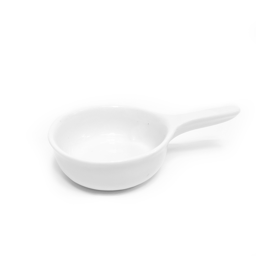 Conjunto 4 Mini Panelinha de Porcelana Branca C/ Cabo 50ml | Shopee Brasil