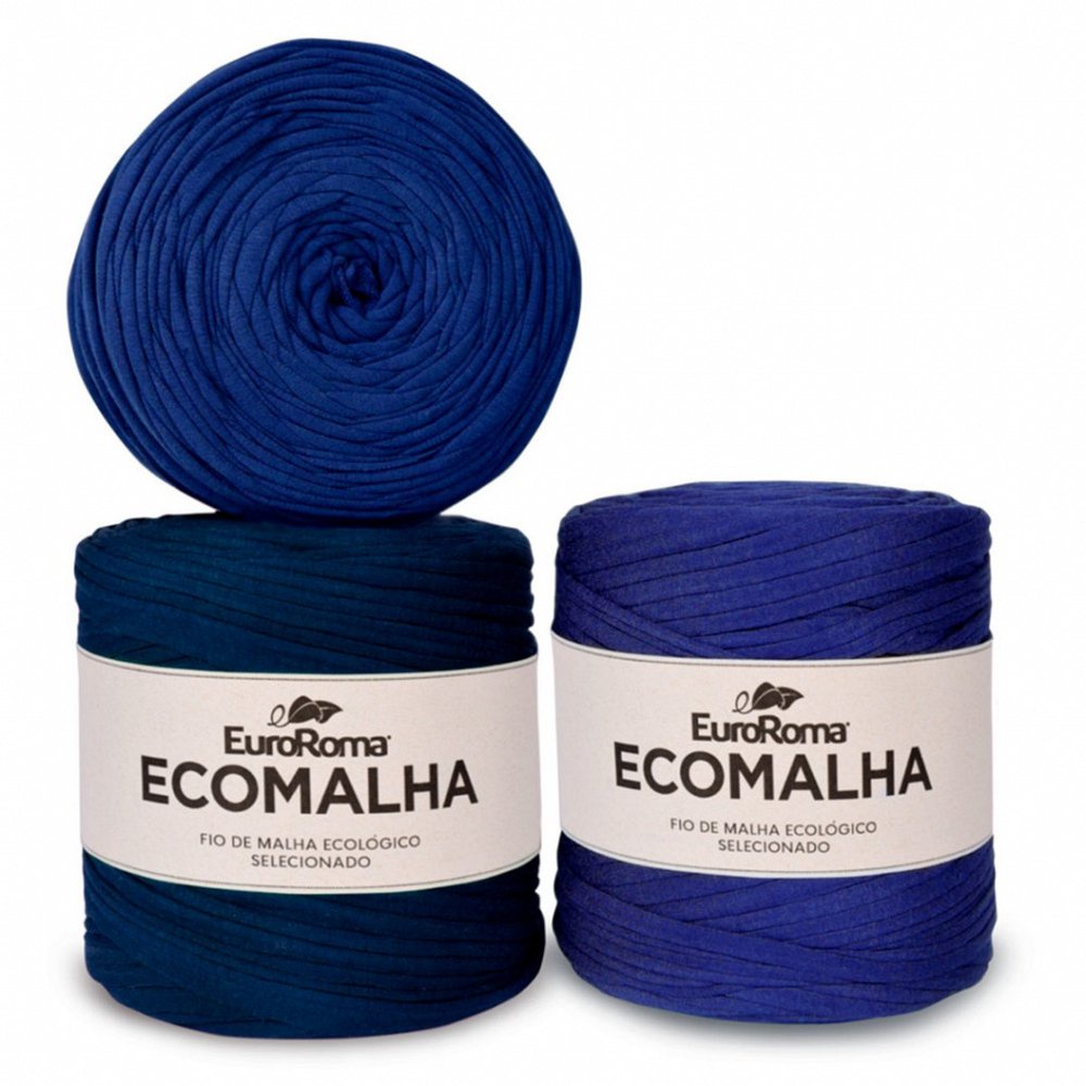 Fio de Malha Tons de Azul Forte 140mt Especiais Ecomalha EuroRoma ...