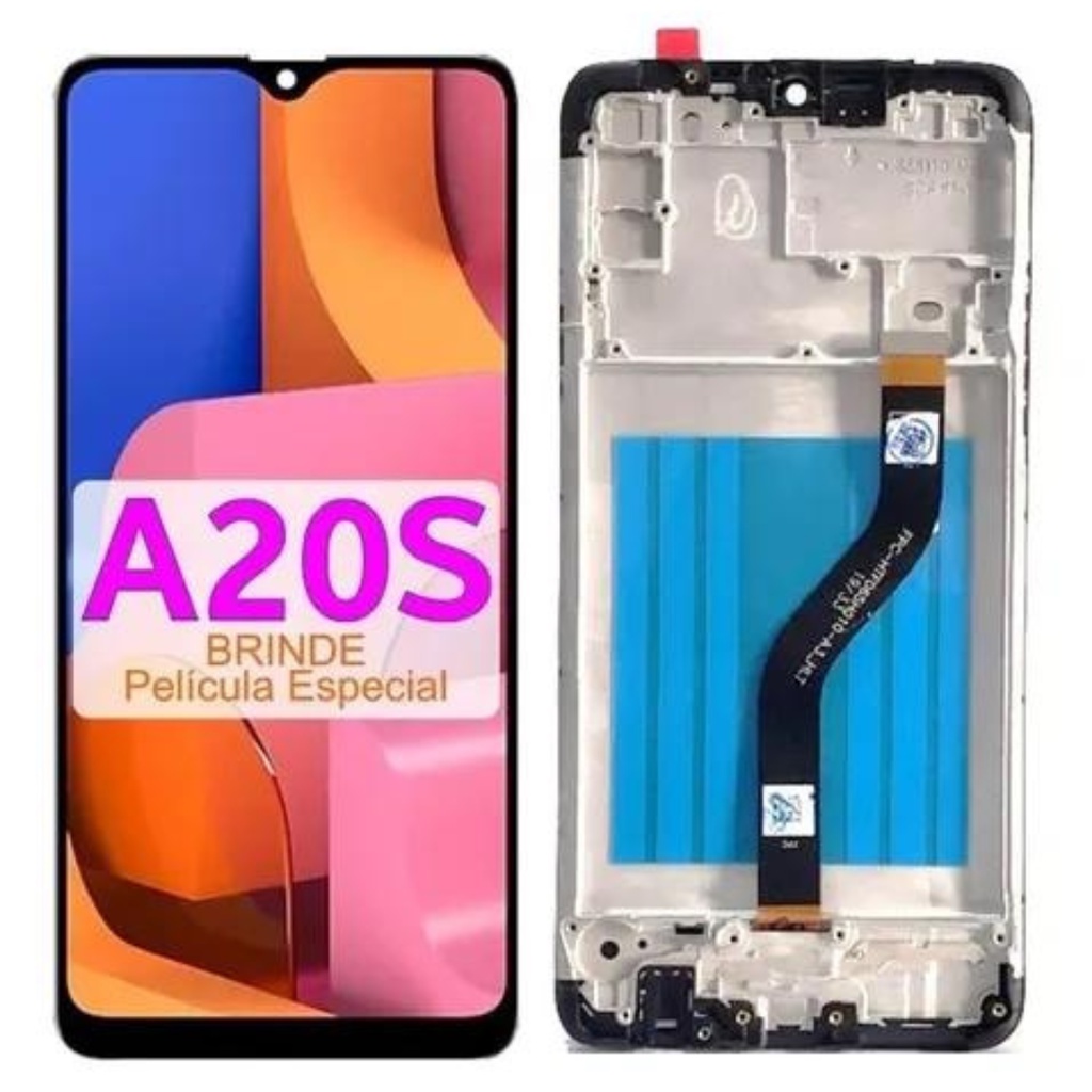 Tela Frontal Display Touch para A20s com aro | Shopee Brasil