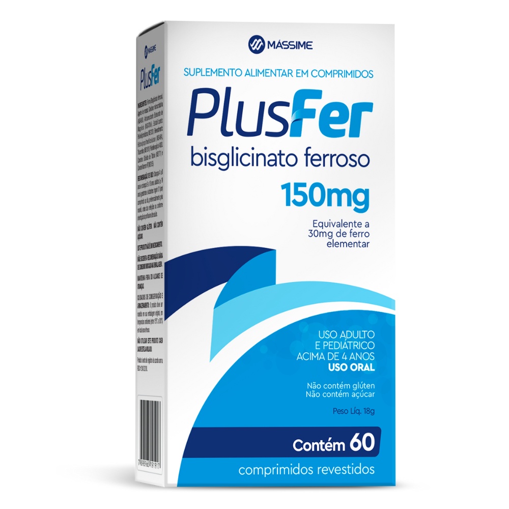 Suplemento Plus Fer 150mg 60cáps - Massime (Neutrofer) | Shopee Brasil