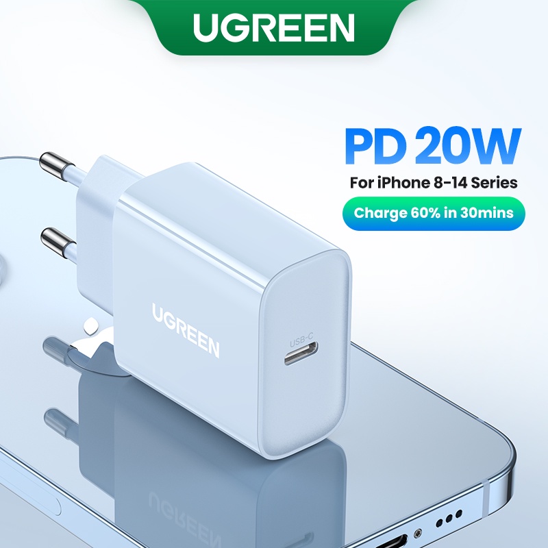 Carregador Rápido UGREEN 4.0 3.0 QC PD Fatos De iPhone 20W QC4.0 QC3.0 USB Tipo C Para 14 Xiaomi ...
