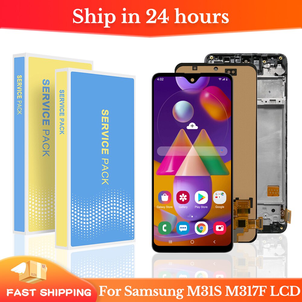 [Em estoque] super AMOLED para Samsung Galaxy m31s M317 LCD touch ...