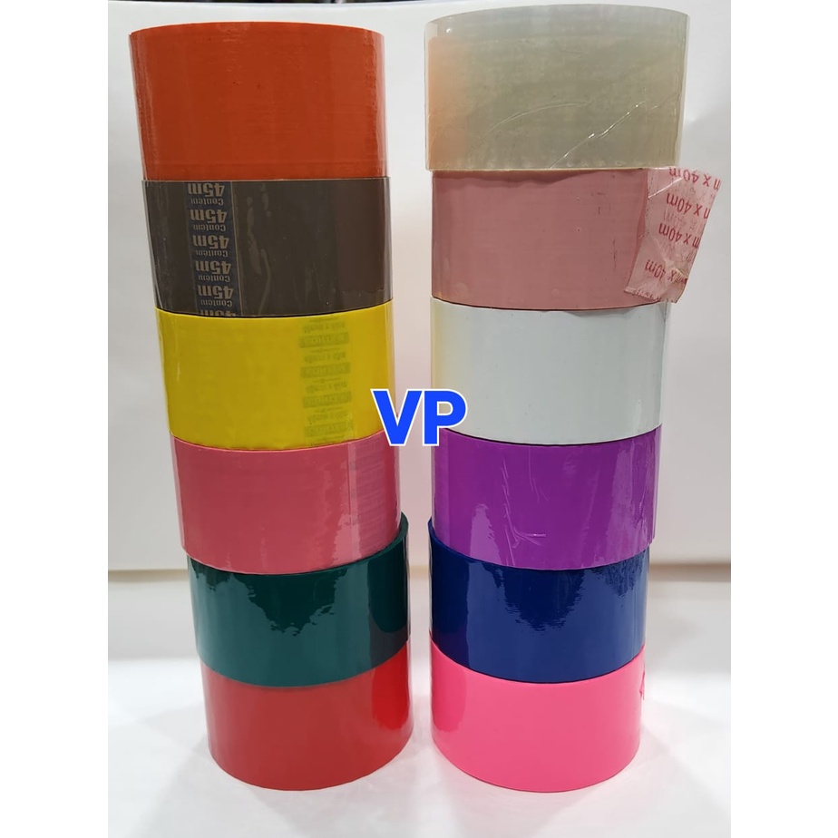 FITA ADESIVA COLORIDA 48MMX40MT | Shopee Brasil