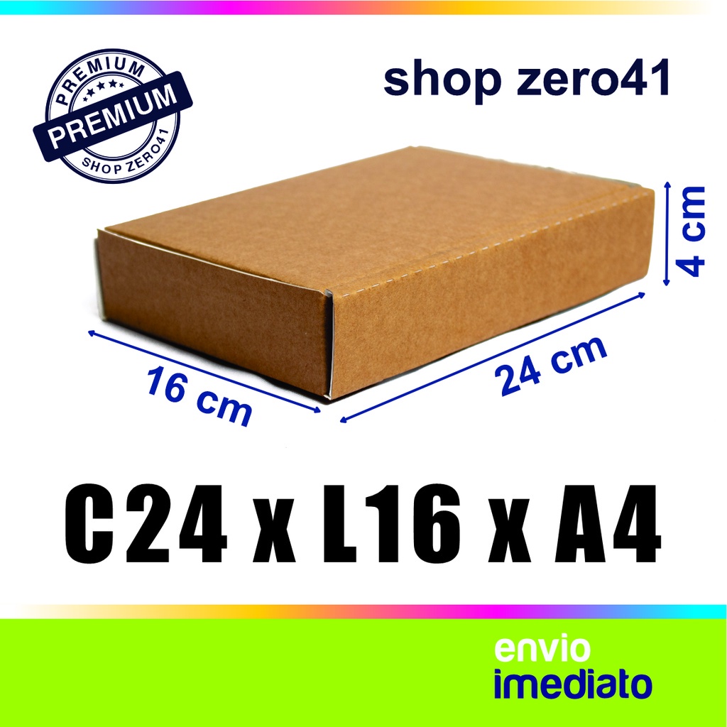 10 Caixas De Papelão 24x16x4 Correios Ecommerce Mini Envios | Shopee Brasil