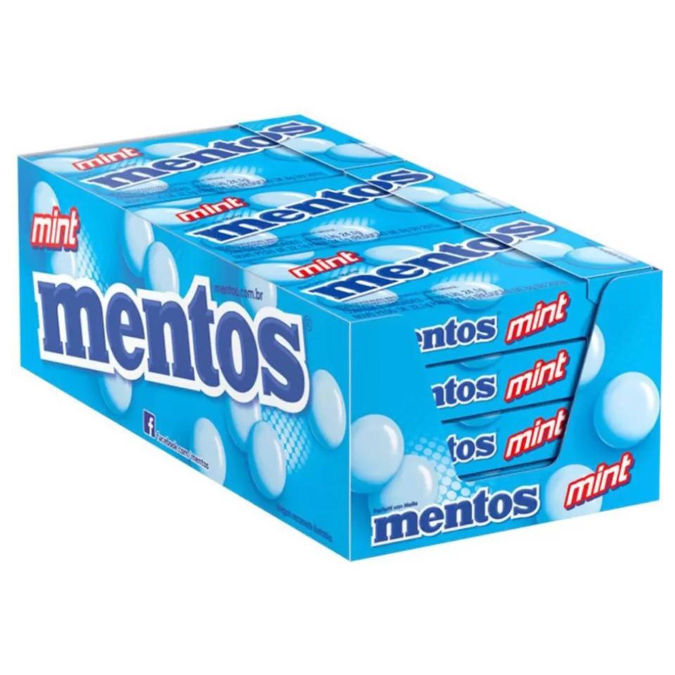 Bala Mentos Slim Box Ice Mint Menta Caixa C/12unid - 289g | Shopee Brasil