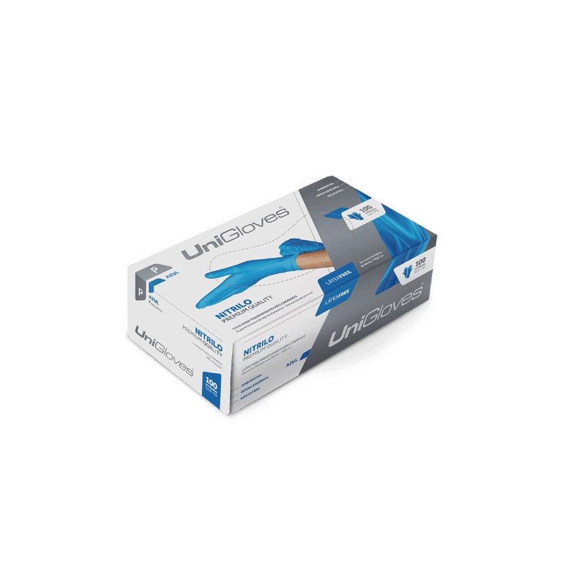 Luva de Procedimento Niitrilo Uniglove | Shopee Brasil