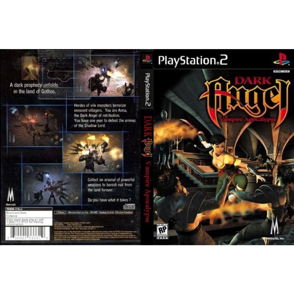 Jogo Dark Angel: Vampire Apocalypse ps2 | Shopee Brasil