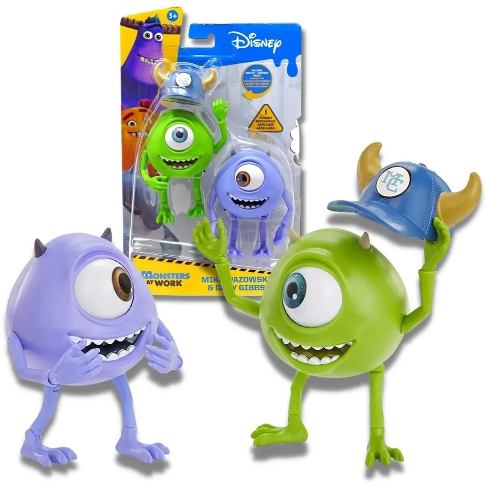 Boneco Disney Pixar Monstros Sa Mike Wazowski E Garry Gibbs | Shopee Brasil