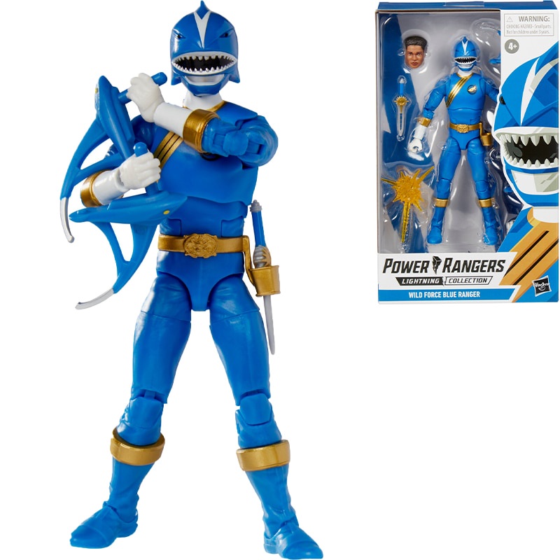 Power Rangers Hasbro Lightning Collection Wild Force Blue Ranger Action ...