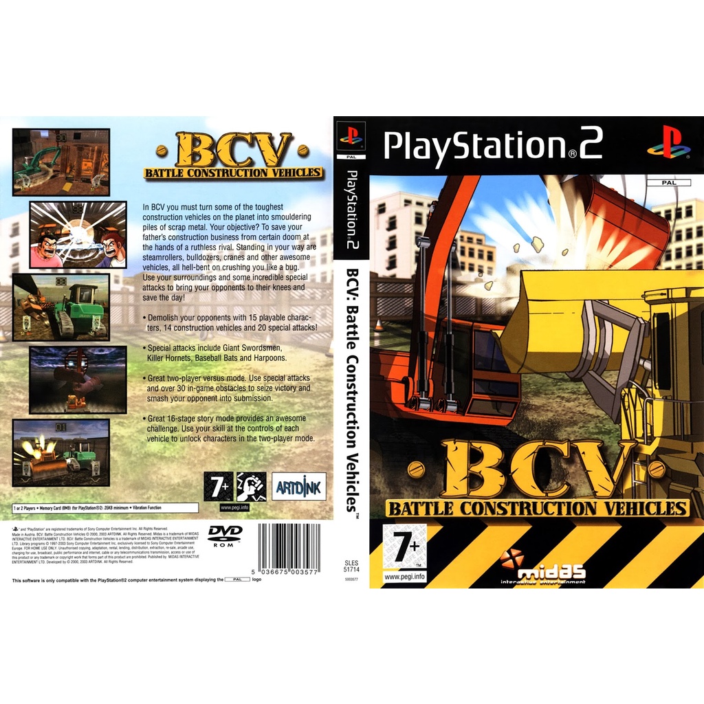 Jogo BCV: Battle Construction Vehicles ps2 | Shopee Brasil