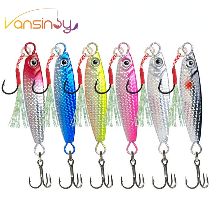 Metal Fishing Jig Lure Isca De Pesca Com Anzol 7g/10g/15g/20g/30g De Colher De Metal A Laser ...