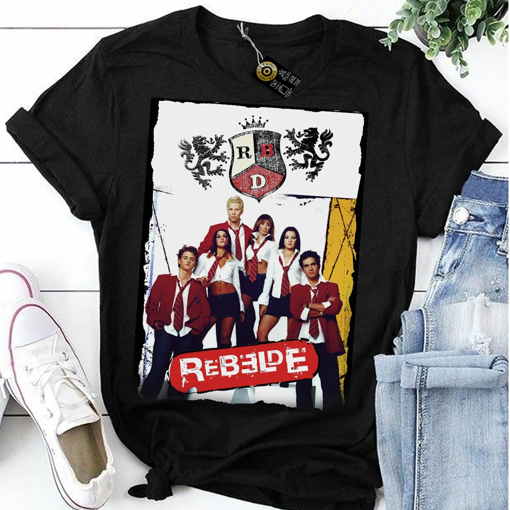 Camiseta RBD Rebelde camisa RBD Blusa Rebelde Anahi Maite Perroni Dulce ...