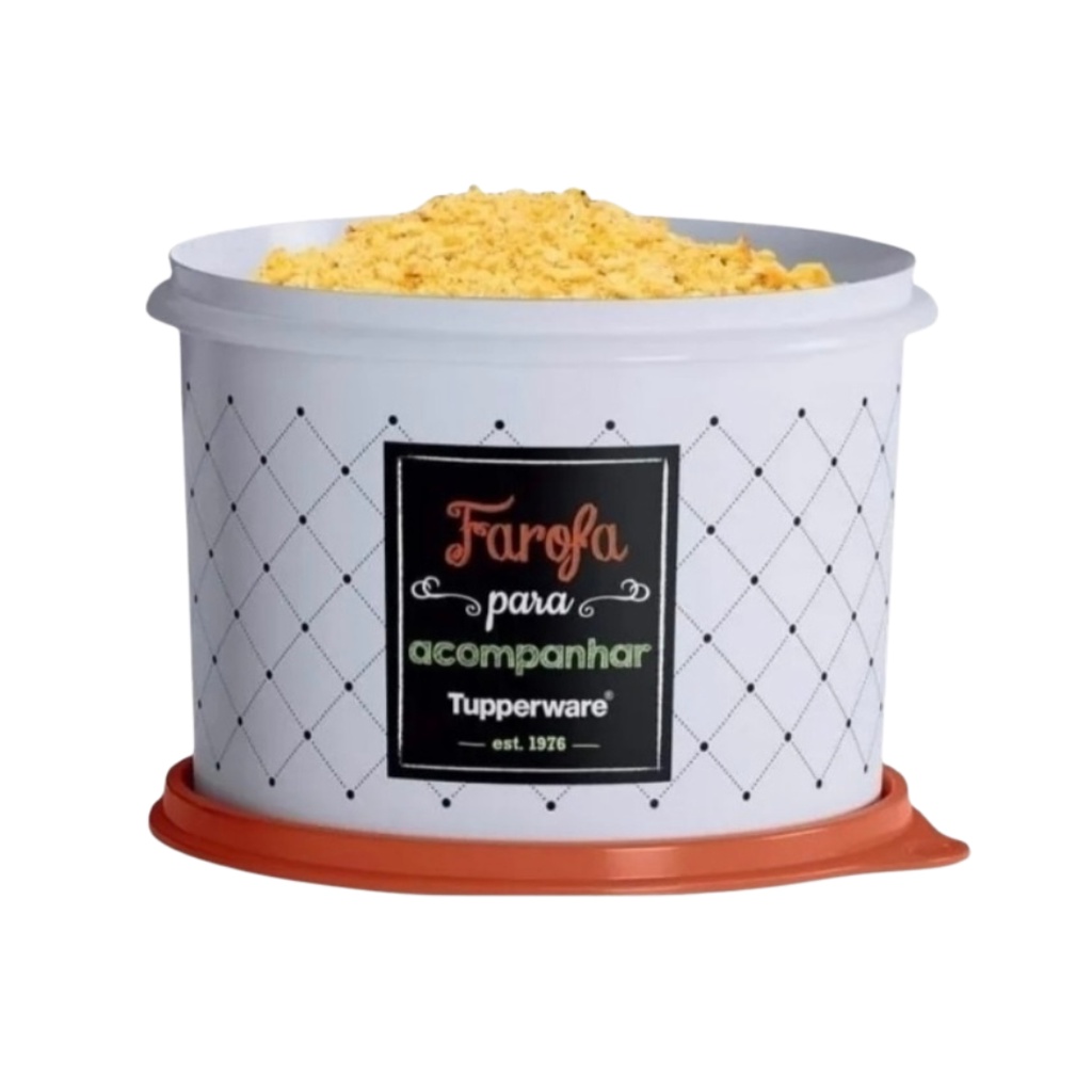 Pote de Mantimento Tupperware Farofa Bistrô 1,1 Litro Original Novo ...