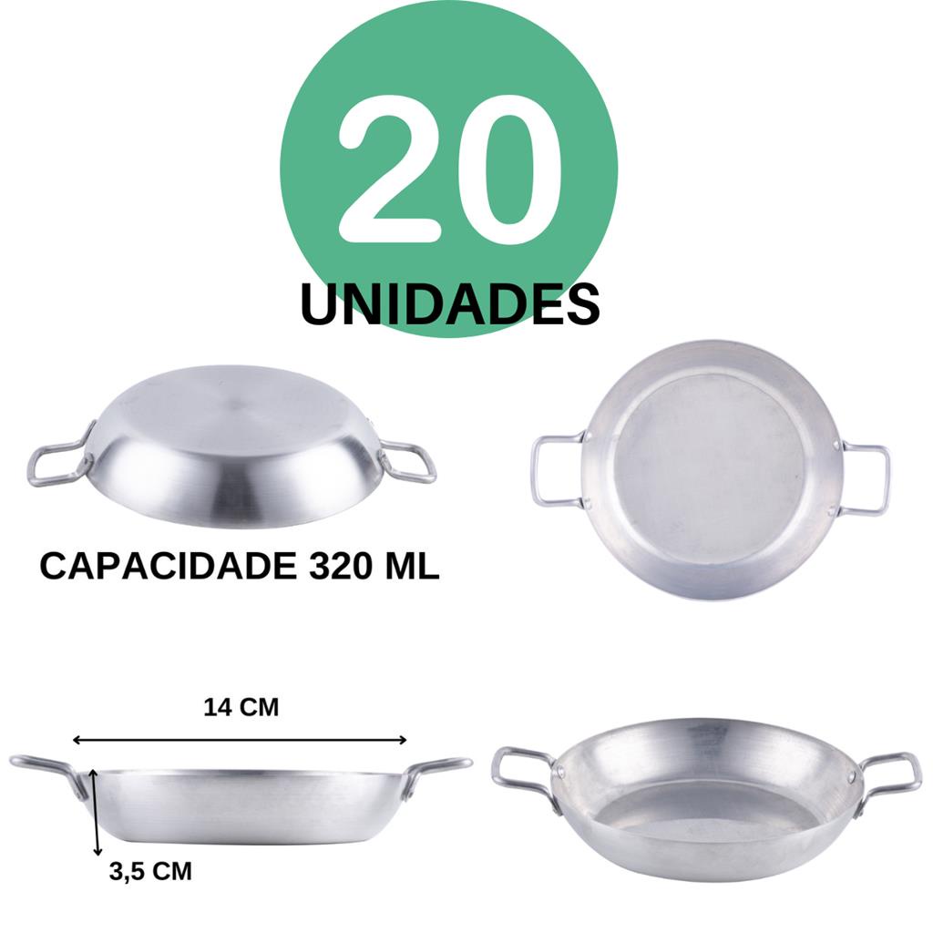 Kit 20 Mini Tacho Frigideira Panelinha Pergaminho N 14 Para Servir ...