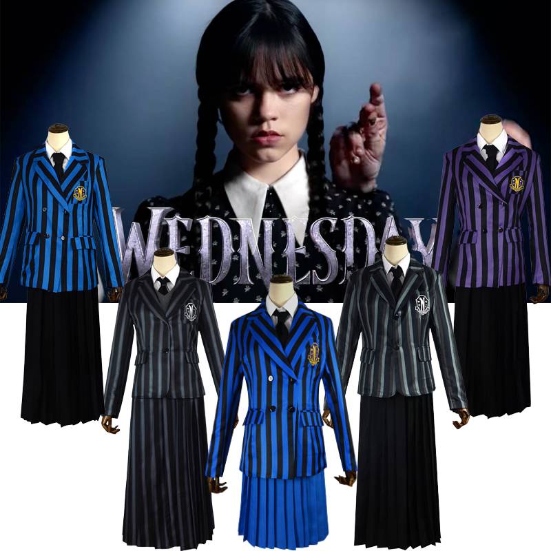 Wednesday Addams The Addams Family School Uniform Carnival Night Party ...
