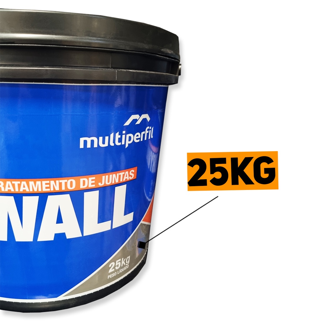 Massa Rejunte Drywall Tratamento De Juntas 25kg Multiperfil Massa Para Trincas e Fissuras ...