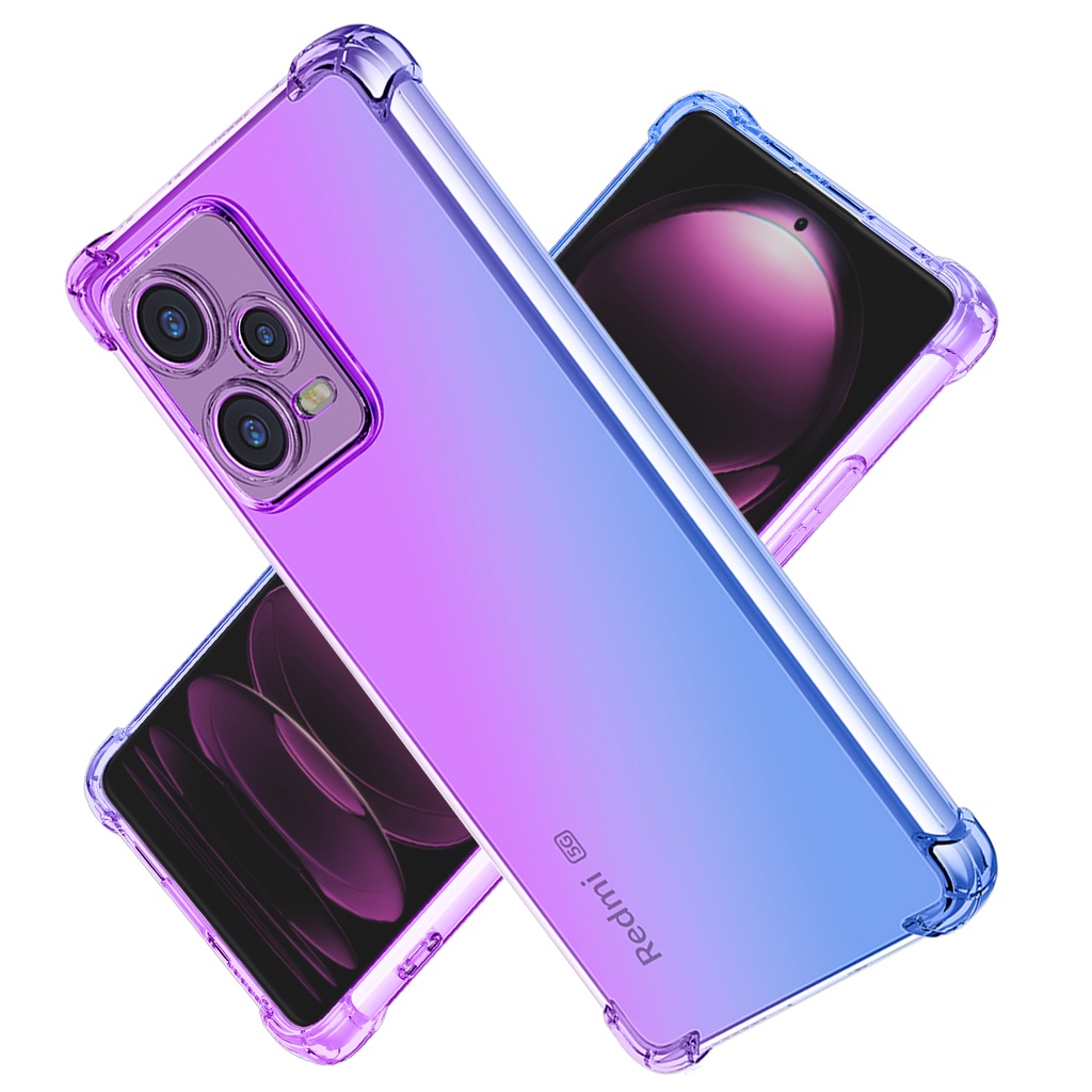 Capinha XIAOMI Redmi Note 12 Pro Plus Gradiente Airbag Transparente Tpu Phone Case 12Explorer ...