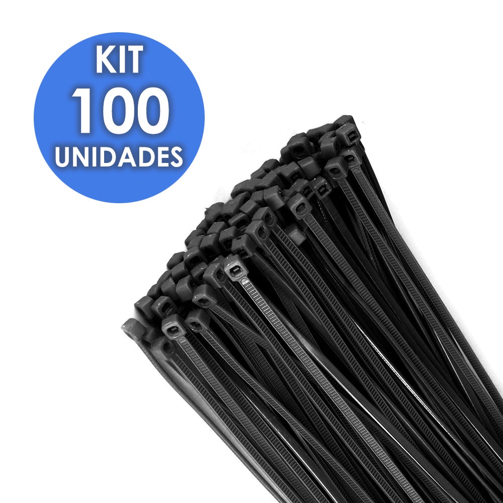 Abraçadeira Cinta Plastica 100 Unidades Fita Hellerman Tire Up Enforca ...