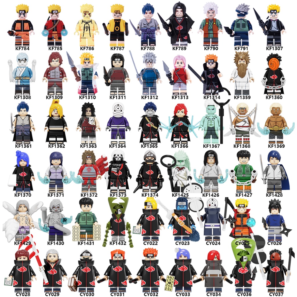 Naruto Tijolos Blocos De Construção Uzumaki Boruto Mitsuki Gaara ...