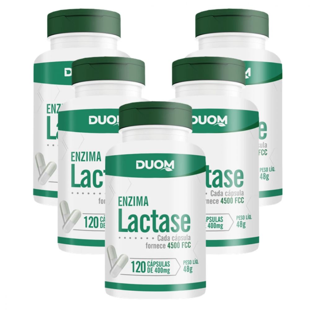 Duom Kit 5 Enzimas Lactase 120 Comprimidos | Shopee Brasil