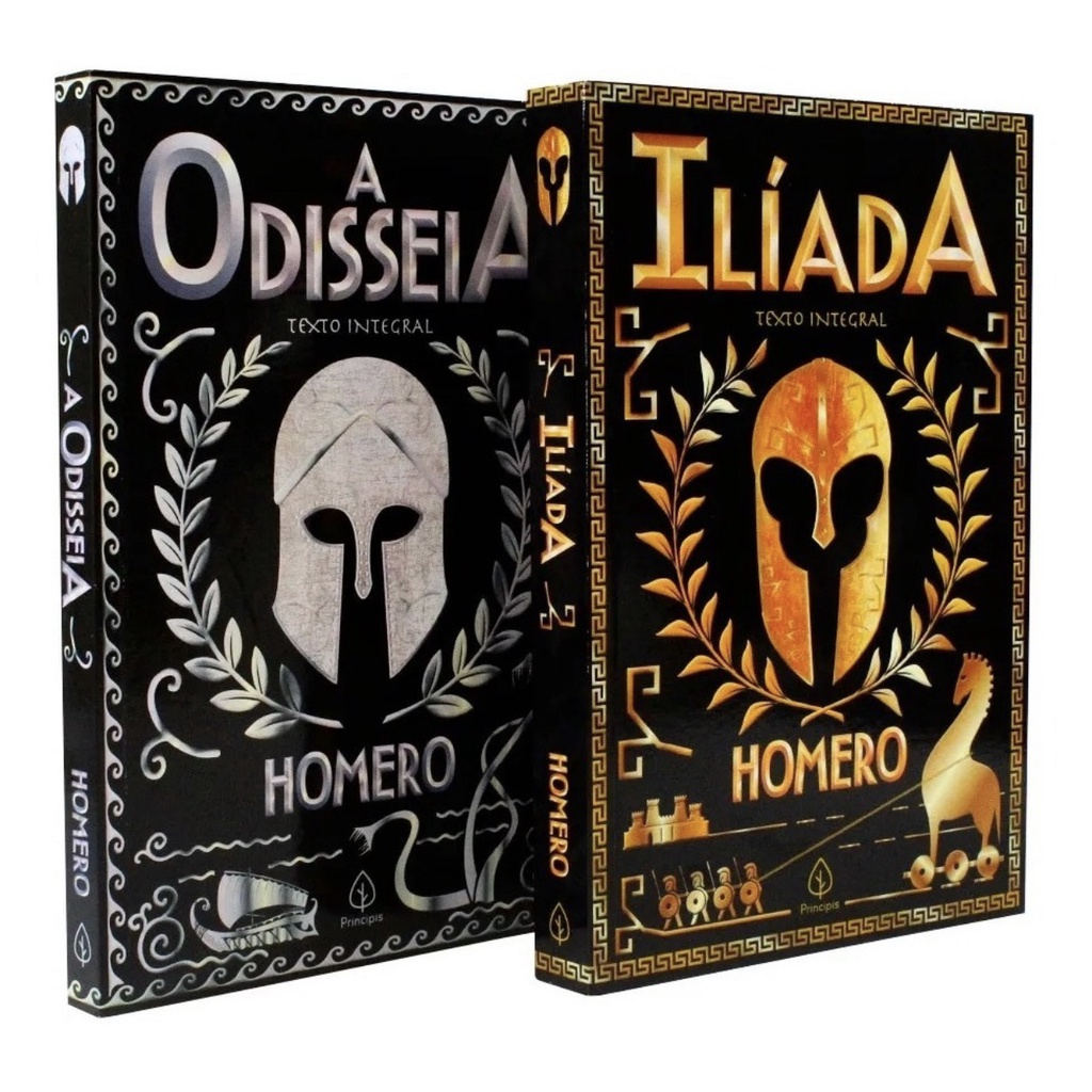 KIT 2 Livros Físicos A Odisseia e Ilíada - Homero Texto Integral ...