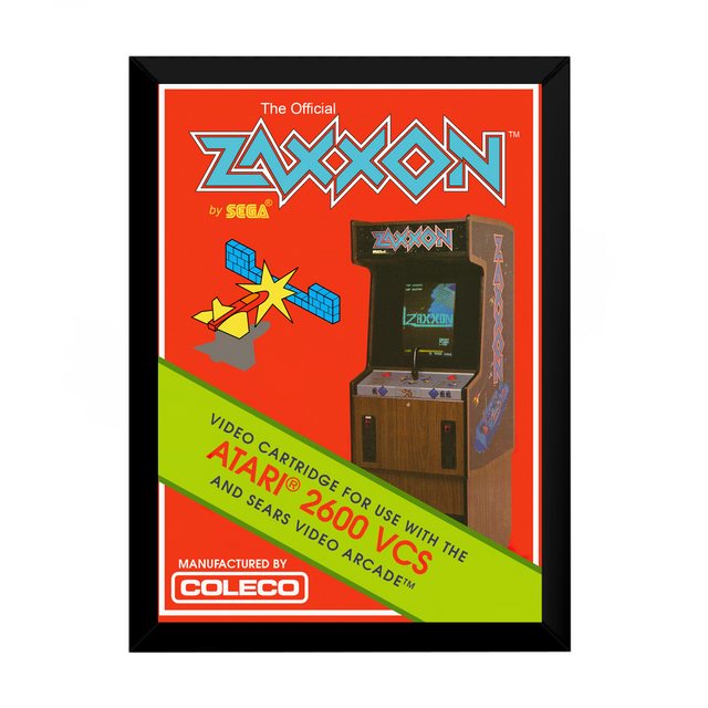 Quadro Game Atari Zaxxon | Shopee Brasil