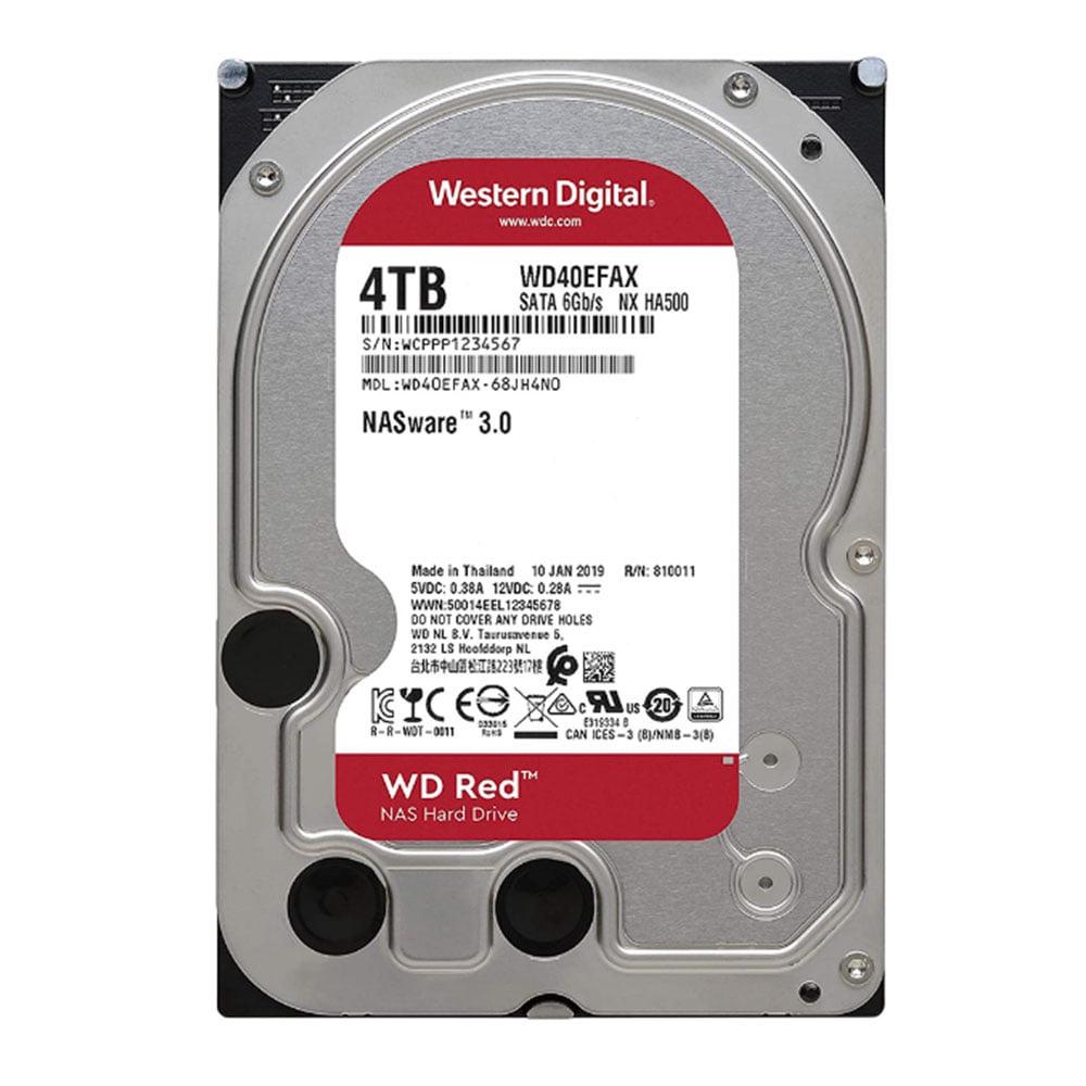 HD 4TB WD RED SATA 3 WESTERN DIGITAL NAS RAID WD40EFAX - Escorrega o Preço