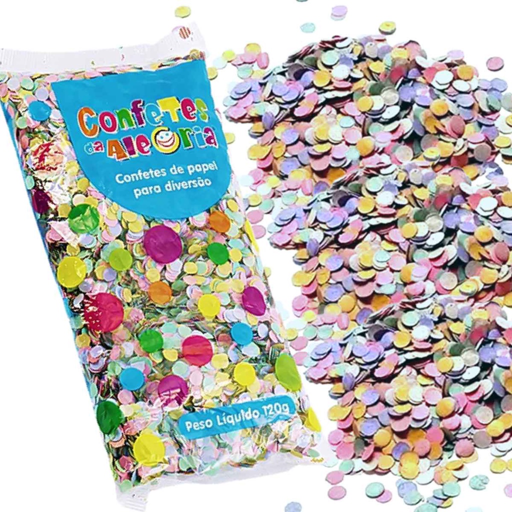 Confete Festa Carnaval Diversão Colorido Balada 120 Gr | Shopee Brasil