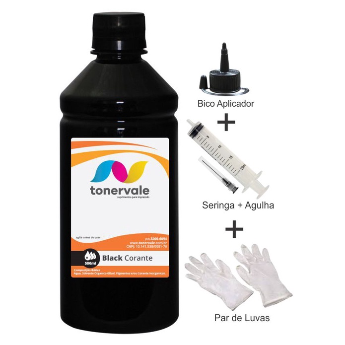 Tinta Para HP Ink Tank 412 GT53 - 1VV22AL Black 500ml Linha Platinum ...