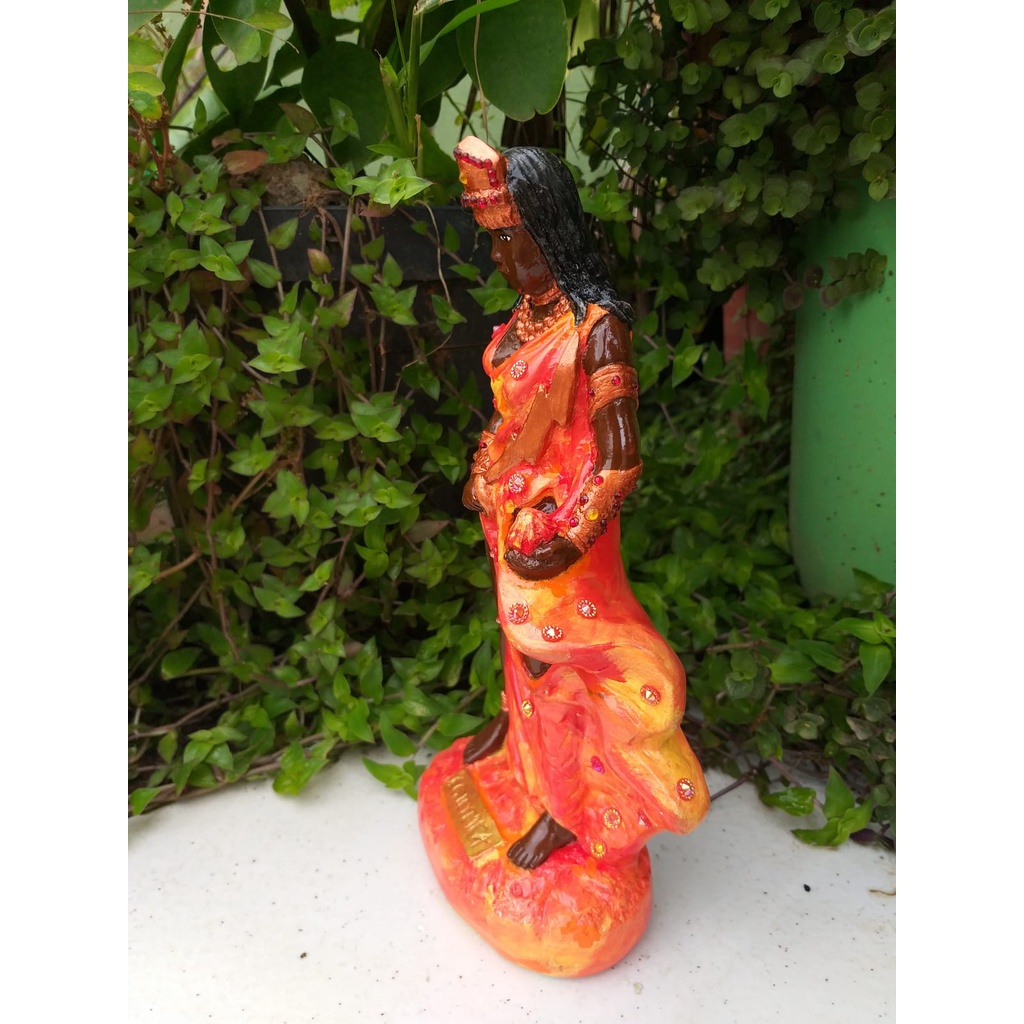 IMAGEM ORIXA EGUNITA / ORI-INA EM GESSO 24 CM | Shopee Brasil