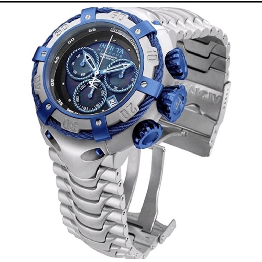Relógio Invicta Bolt 21357 Thunderbolt Prata/Azul | Shopee Brasil