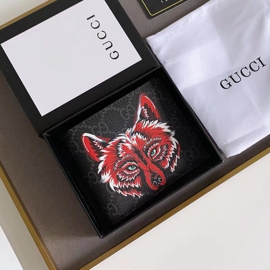 Physical Photo 100% Genuine Gucci Classic Print Wallet Gucci Red Snake ...