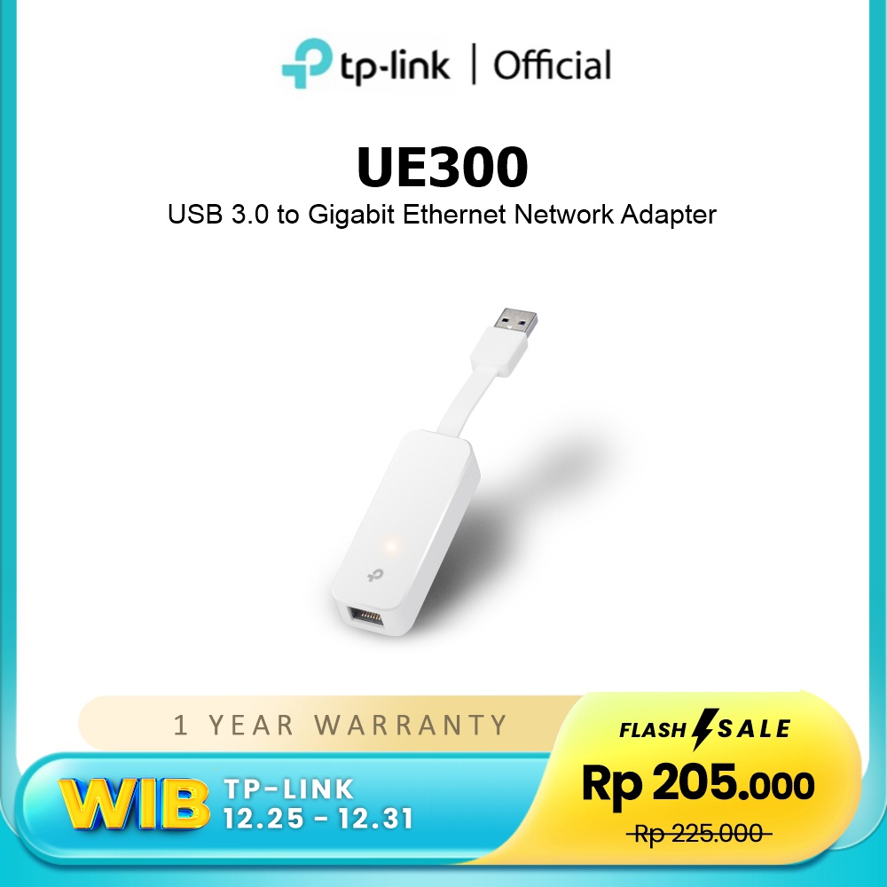 Adaptador Original De Rede Ethernet TP-LINK UE300 USB 3.0 Gigabit | Shopee Brasil
