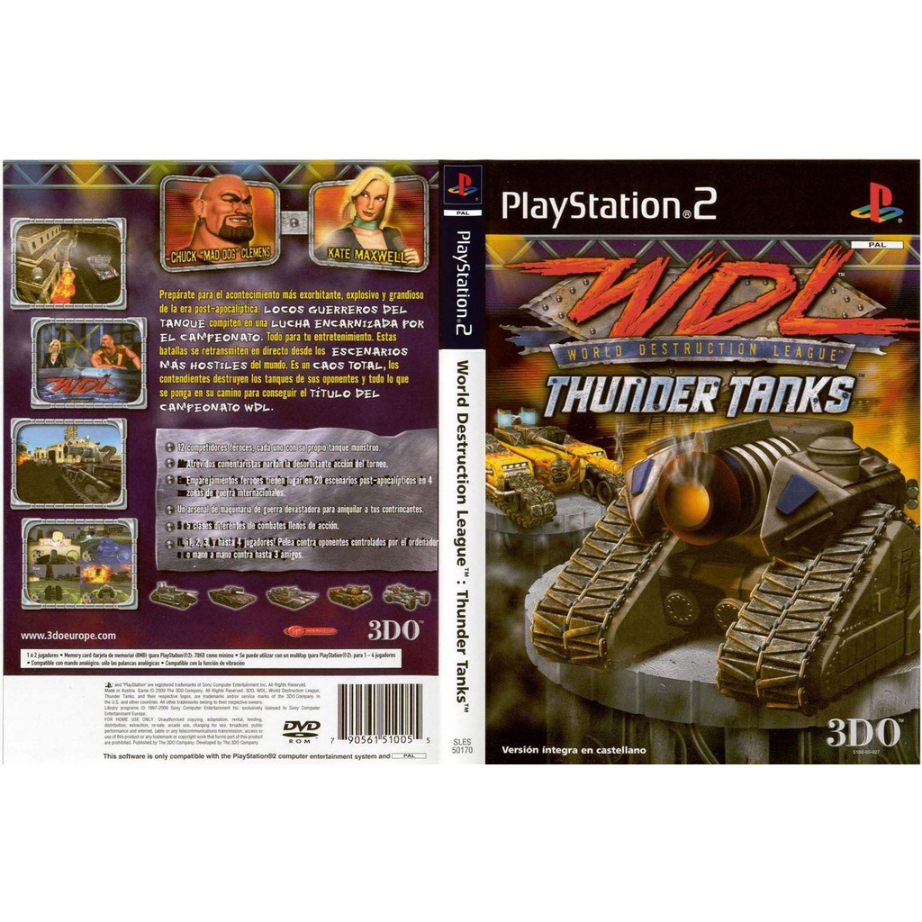 Jogo World Destruction League: Thunder Tanks ps2 | Shopee Brasil