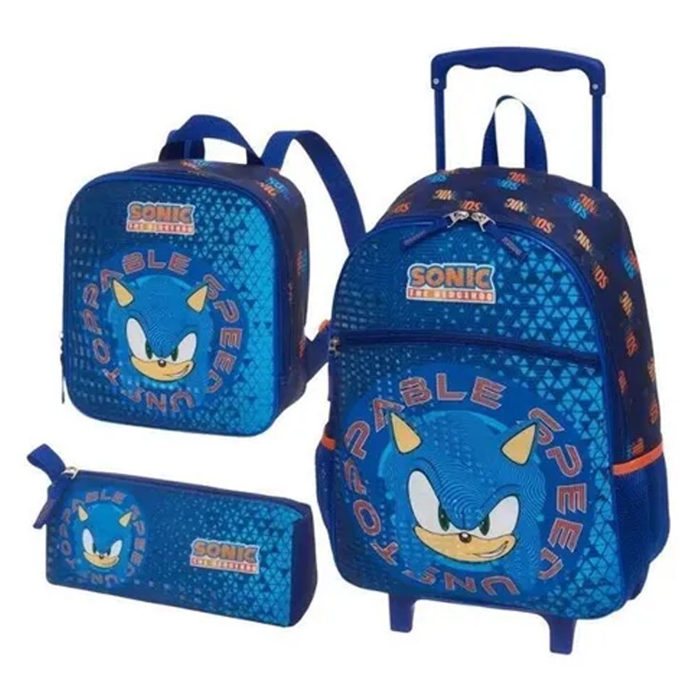 Kit Mochila de Rodinha Sonic+Lancheira+Estojo Sonic Geomaze | Shopee Brasil Kit Mochila de Rodinha Sonic+Lancheira+Estojo Sonic Geomaze | Shopee Brasil