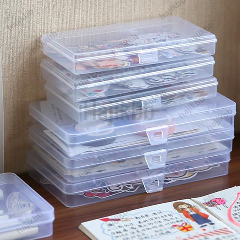 Stationery Stickers Plastic Storage Box Organizer Container Art Tool ...