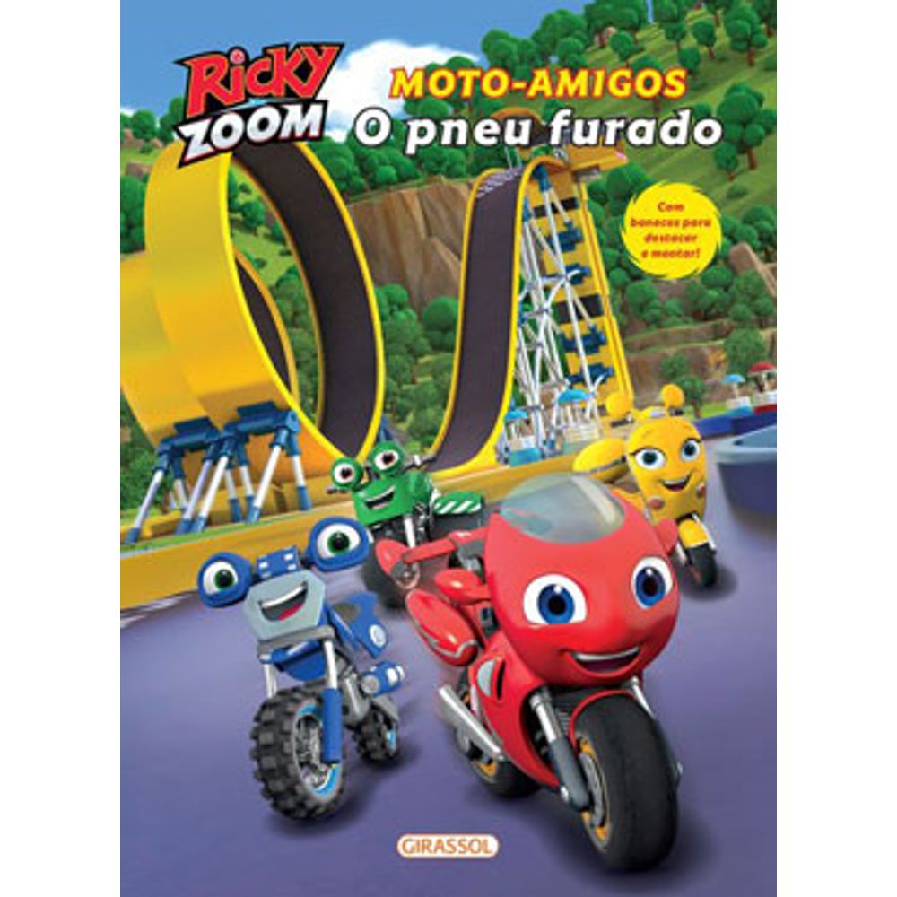 Livro Rick Zoom Moto-Amigos - O Pneu Furado Com Bonecos Para Destacar ...