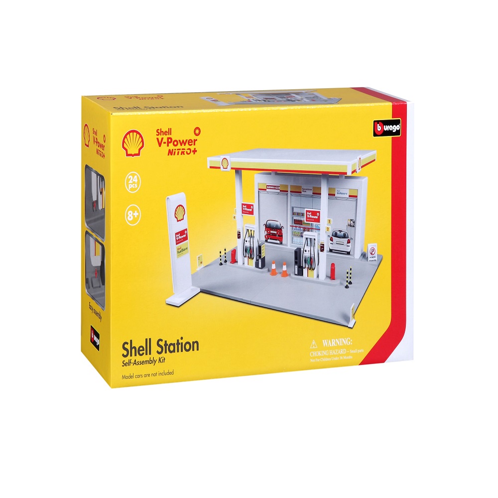 Pista de Percurso e Playset - Posto de Gasolina - Shell | Shopee Brasil
