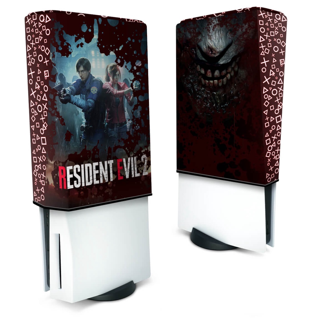 Capa Ps5 Vertical Anti Poeira Resident Evil 2 Remake Shopee Brasil