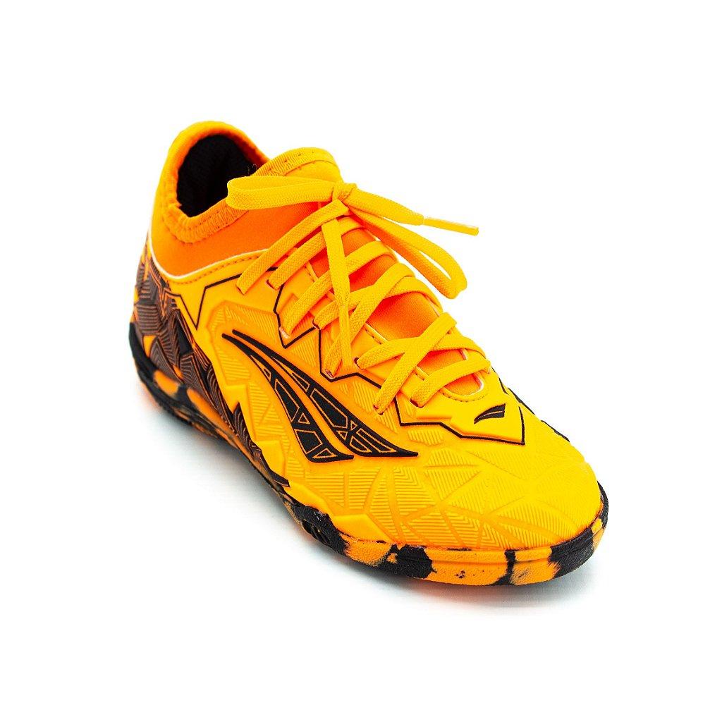 Chuteira Futsal Menino Penalty Locker Kids XXI - Laranja | Shopee Brasil