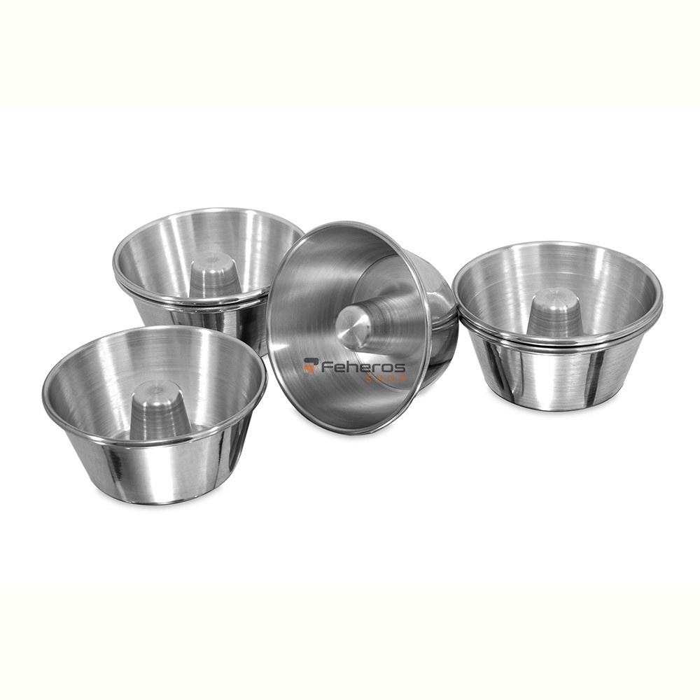 Mini Forma de Bolo N°3 Pudim Torta Suiça Alumínio 06 Unidades | Shopee ...