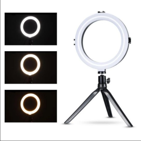 Ring Light Iluminador De Mesa 56 Leds 8 Polegadas 5600k | Shopee Brasil