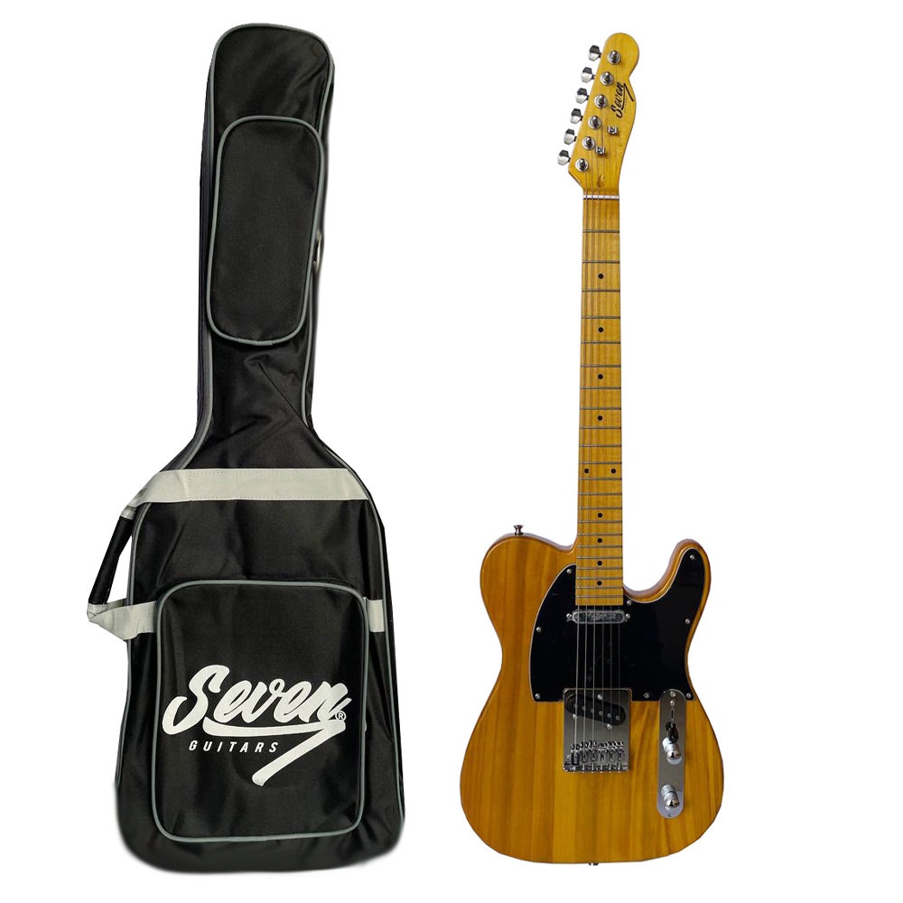 Guitarra Telecaster Seven ST-307 C/ BAG BK/AM/SB/WH | Shopee Brasil