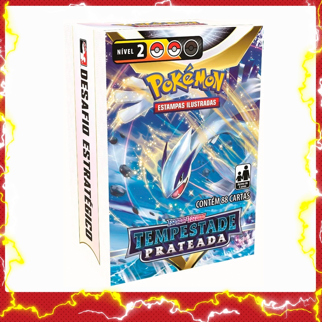 Box Pokémon Pré Release Desafio Estratégico Tempestade Prateada Espada Escudo 12 | Shopee Brasil