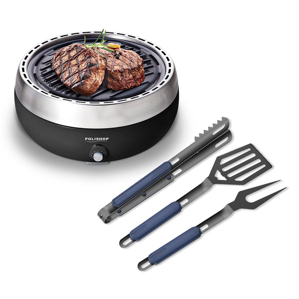 Churrasqueira Polishop Steakhouse Grill e Trio BBQ Ichef | Shopee Brasil