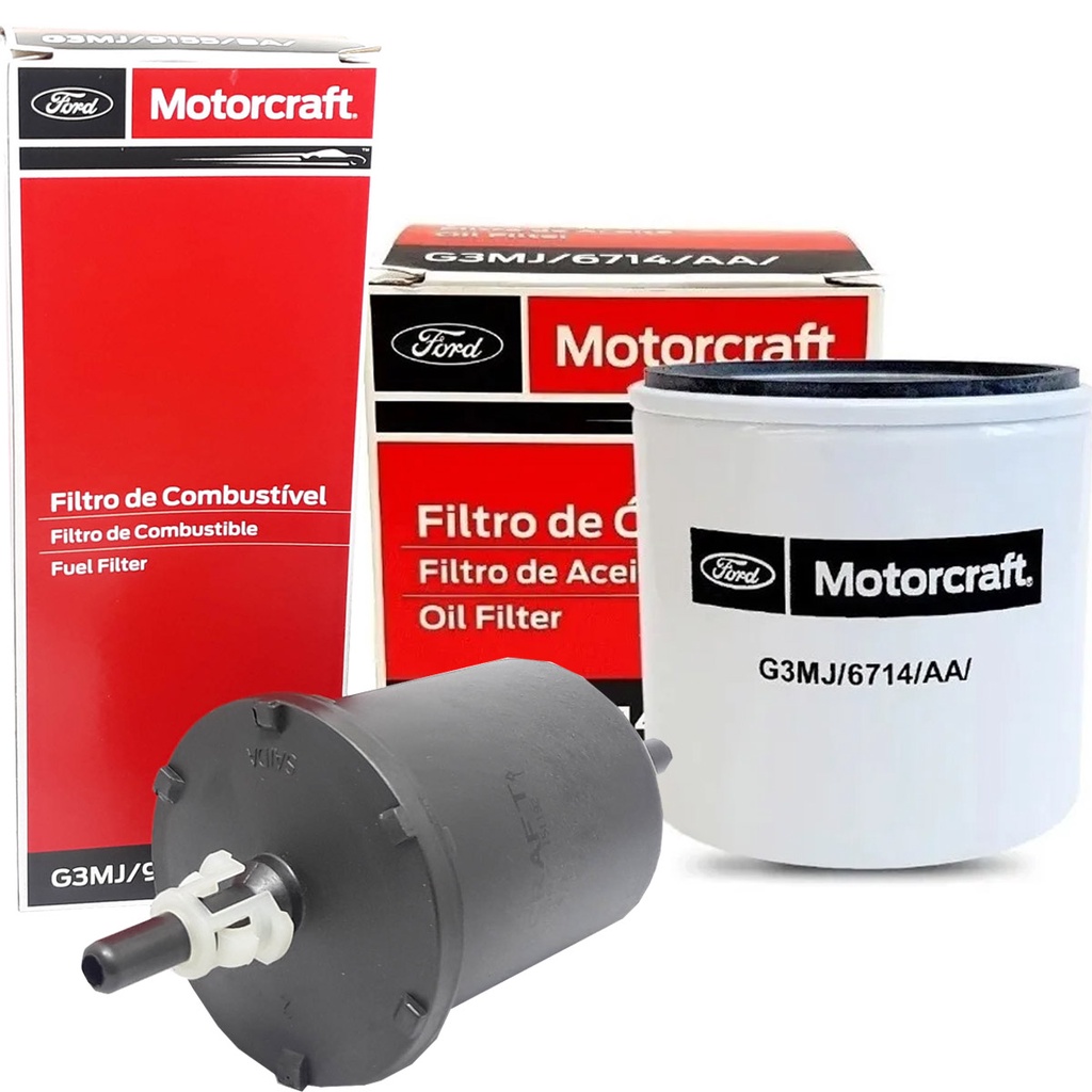 Kit Filtros De Óleo E Combustível Original Ford Motorcraft New Fiesta Ka Ecosport Focus 2014 ...