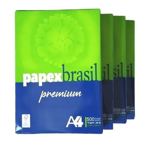 Papel Sulfite A4 75g Resma 500 Folhas Papex Premium | Shopee Brasil