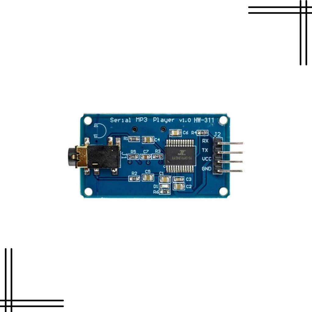 Modulo Serial Mp3 Player Yx5300 P2 Fone Para Arduino Esp8266 | Shopee ...
