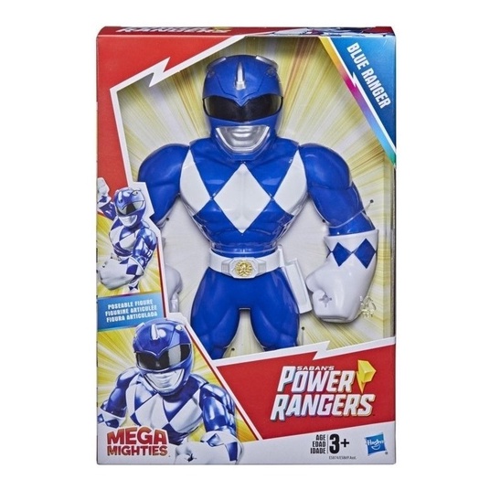 Power Rangers Azul Mega Mighties Plk Blue Ranger 25cm Hasbro | Shopee ...