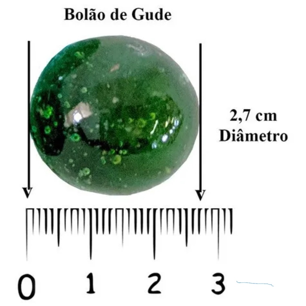 50 Bolinha De Gude Vidro Bolão Gude Tamanho Grande | Shopee Brasil